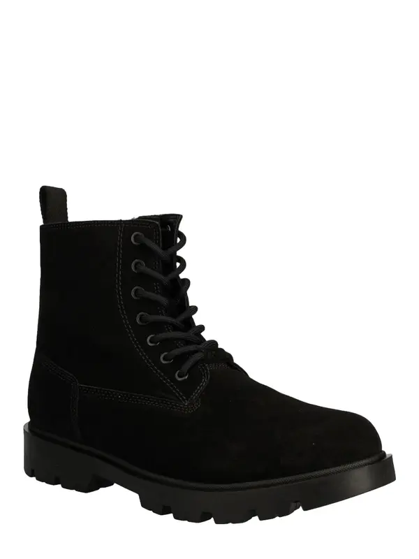 BOSS Lace-up Suede Boots - Black