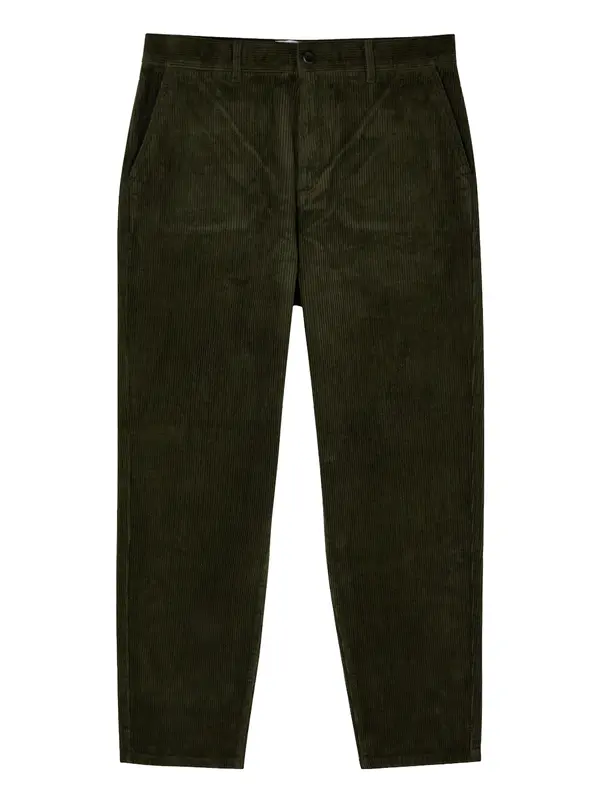 LES DEUX Kody Straight-leg Corduroy Trousers - Dark Green