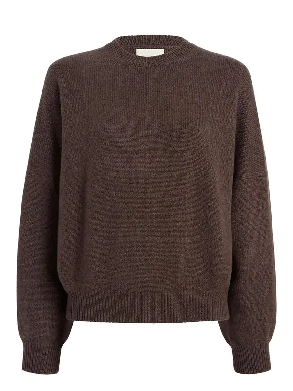 Khaite Margaux Cashmere Pullover - Coffee