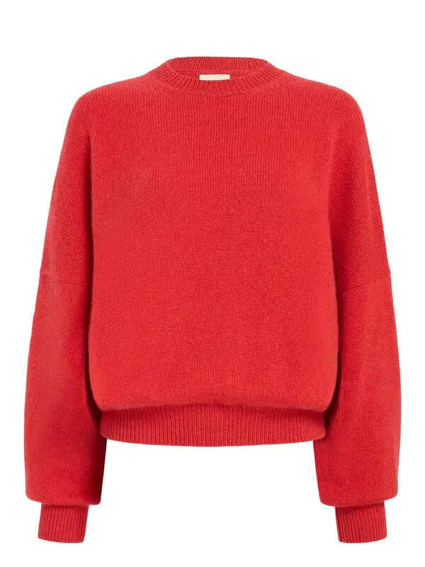 Khaite Margaux Cashmere Pullover - Persimmon