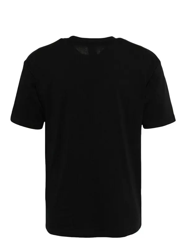 GROUND ZERO Logo Print Cotton T-shirt - Black