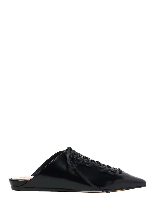 Simone Rocha Lace-up Mules - Black