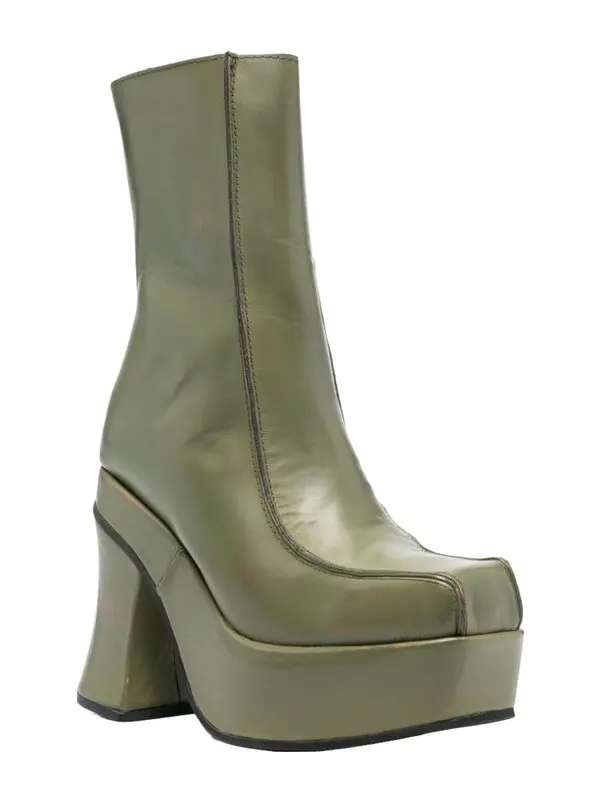 Eckhaus Latta 120mm Climax Boots - Green