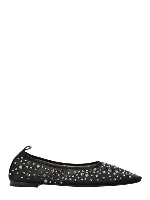 Tory Burch Crystal Embellished Ballerina Flats - Black