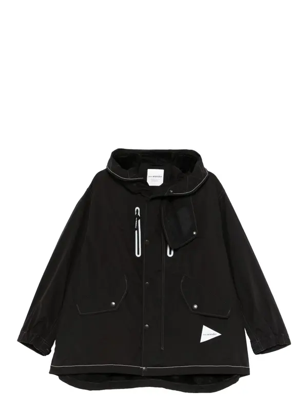 AND WANDER Fishtail Octa Jacket - Black