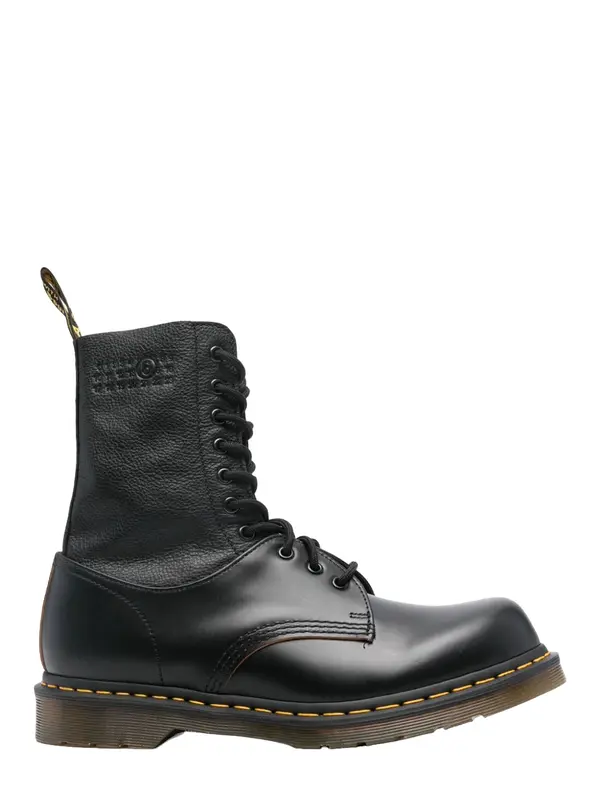 MAISON MARGIELA X Dr. Martens Leather Boots - Black