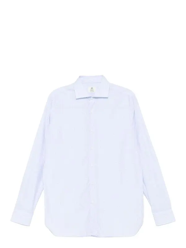 LUIGI BORRELLI Check-pattern Shirt - Blue