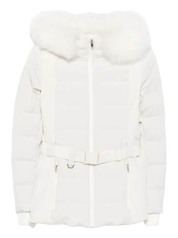 YVES SALOMON Belted Ski Jacket - White
