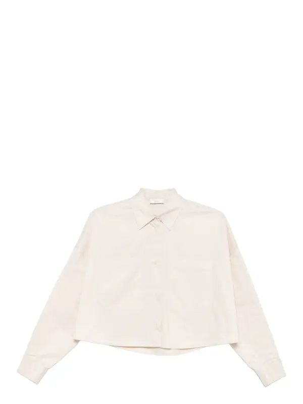 Peserico Cropped Shirt - Neutrals