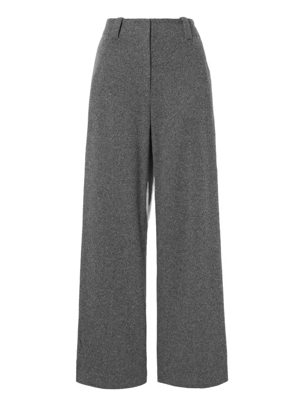 Proenza Schouler Felt Wide-leg Pants - Gray
