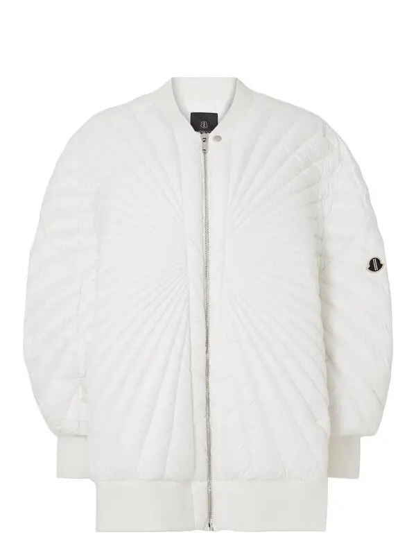 Rick Owens Moncler Radiance Peter Oversized Quilted Down Jacket - White