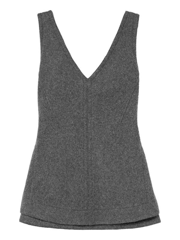 Proenza Schouler Winona Paneled Felt Top - Gray