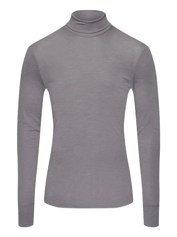 Hanro Woolen Silk Long Sleeve Turtleneck - Nordic Grey