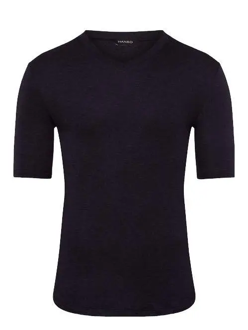 Hanro Silk Cashmere Short Sleeve Shirt - Black