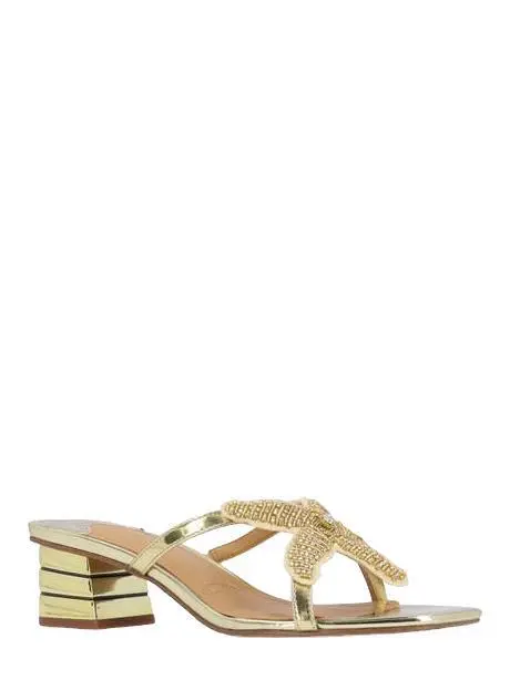 J. Reneé Sunstar Appliqué Sandal - Gold/ Natural