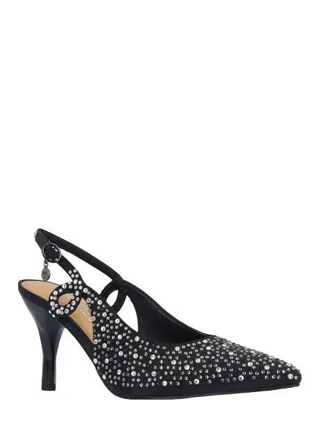 J. Reneé Viviene Slingback Pointed Toe Pumps - Black