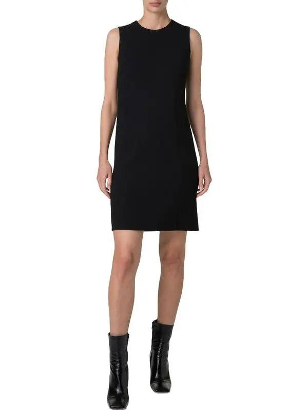 Akris Wool Crepe Sheath Dress - Black