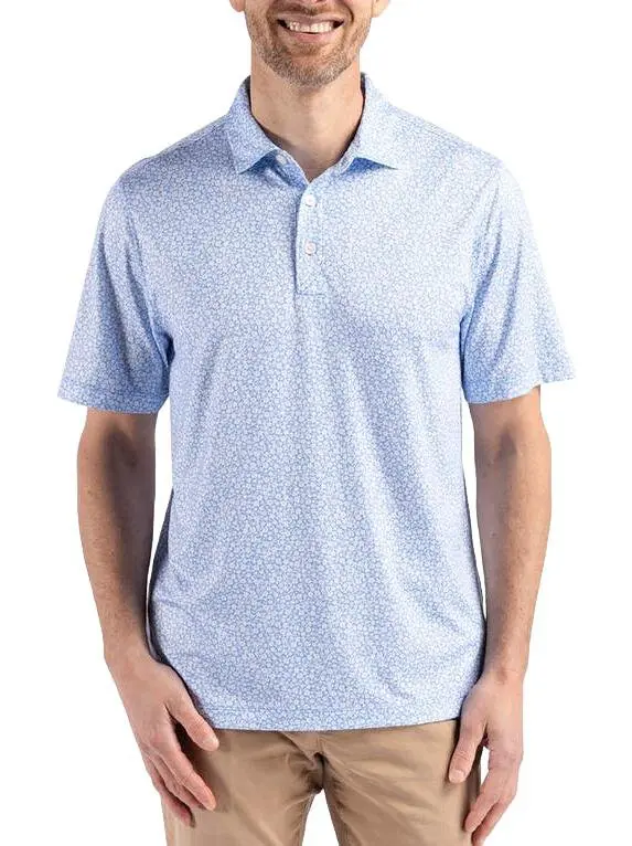 Cutter & Buck Pike Flora Print Polo - Atlas