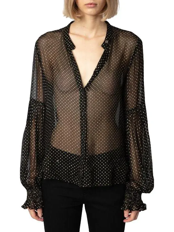 Zadig&Voltaire Tandy Sequin Shirt - Noir