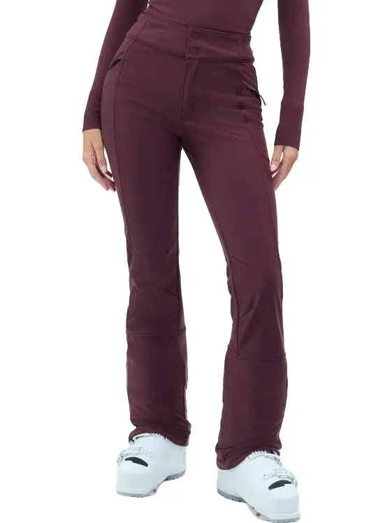 HALFDAYS Emma Water-resistant Fleece Lined Ski Pants - Glazed Cherry