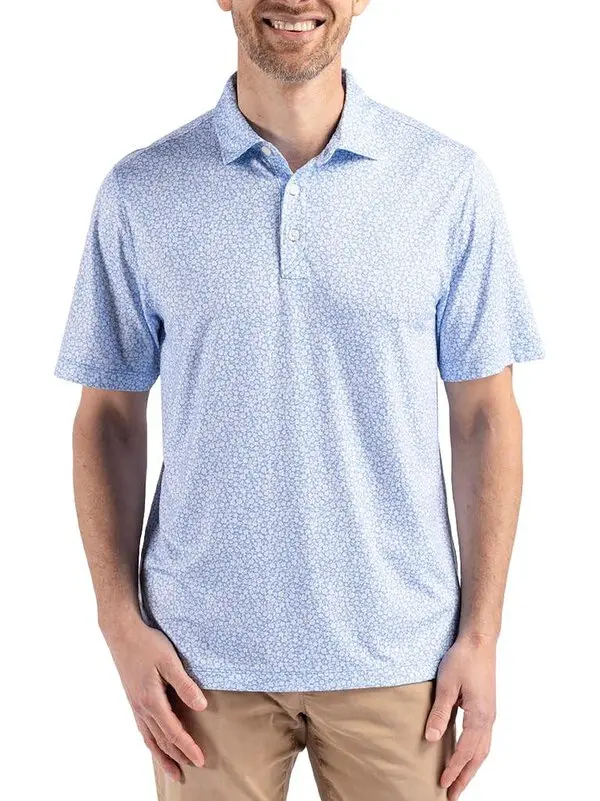 Cutter & Buck Pike Flora Print Polo - Atlas