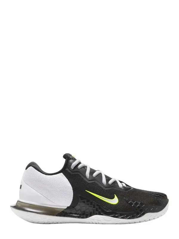 Nike Court Vapor Cage Hc Rafa Metallic Silver Sneakers - Black/white/volt
