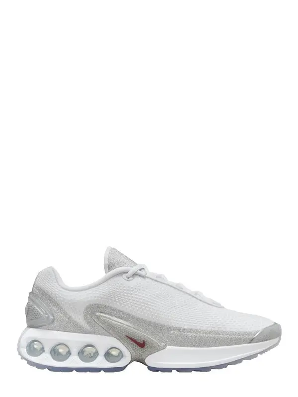 Nike Air Max Dn Silver Glitter Sneakers - White/team Red