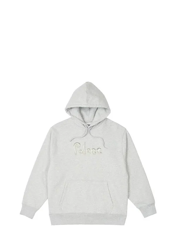 PALACE Liquid Hood - Grey Marl