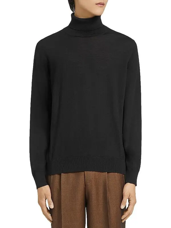 Zegna Turtleneck Sweater - Black