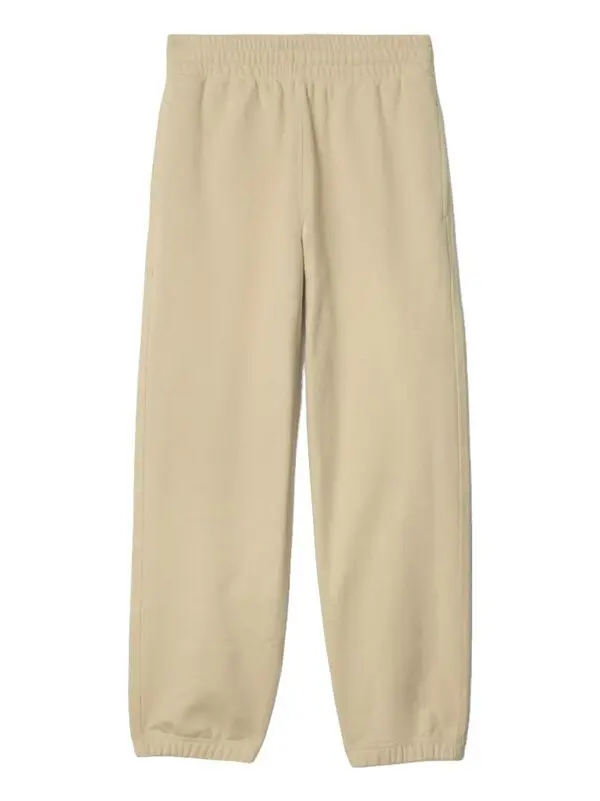 Burberry Check Label Cotton Jogging Pants - Nutmeg Beige