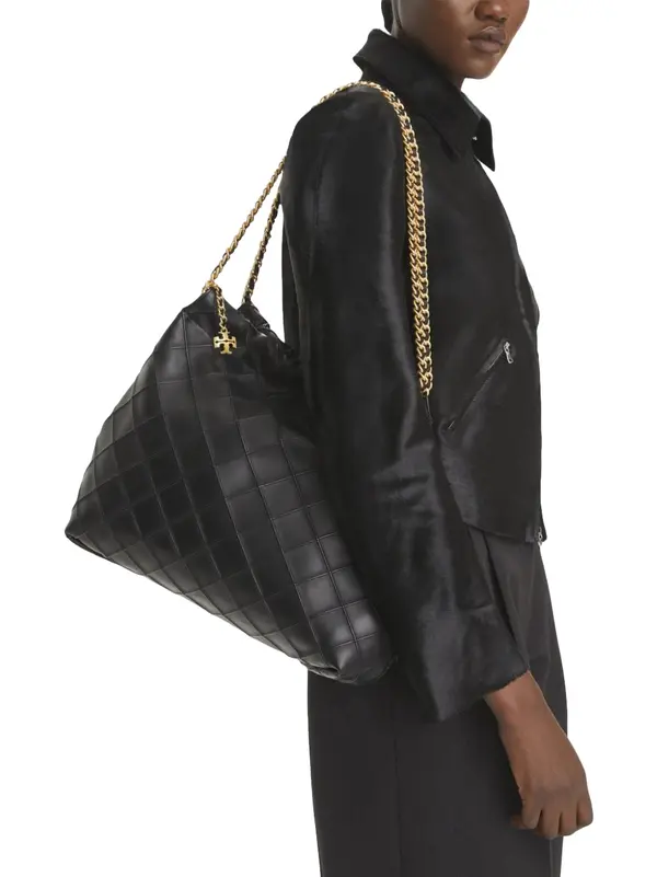 Tory Burch Fleming Hobo Bag - Black