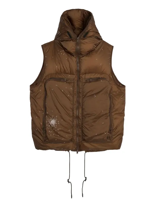 UNDERCOVERISM Puffer Vest - Brown