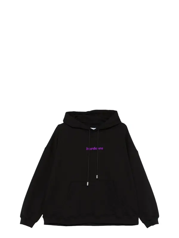 Gcds Embroidered Hoodie - Black
