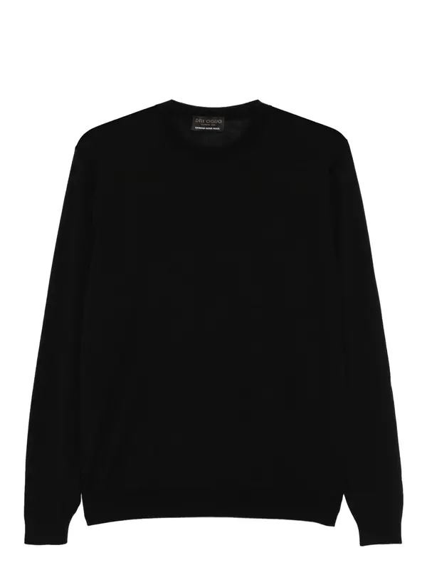 DELL'OGLIO Fine-knit Sweater - Black