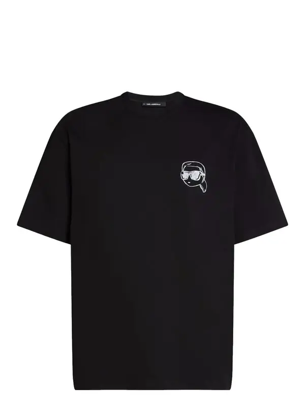 Karl Lagerfeld Ikon Oversized T-shirt - Black