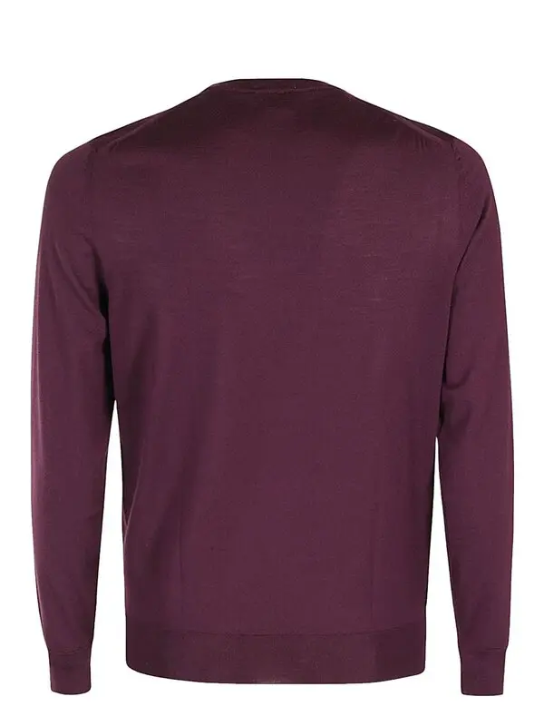 DRUMOHR Round-neck Long-sleeves Sweater - Purple