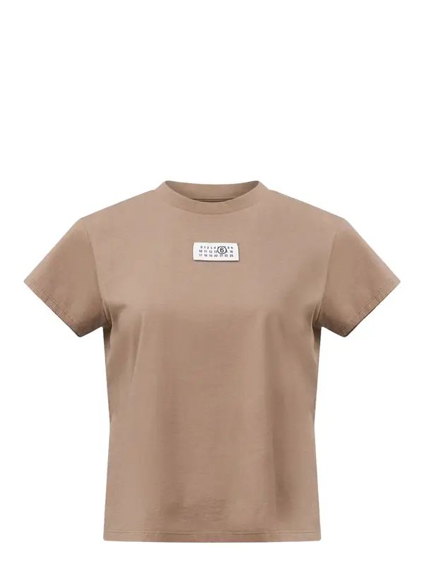 MAISON MARGIELA Cotton Jersey T-shirt - Neutrals