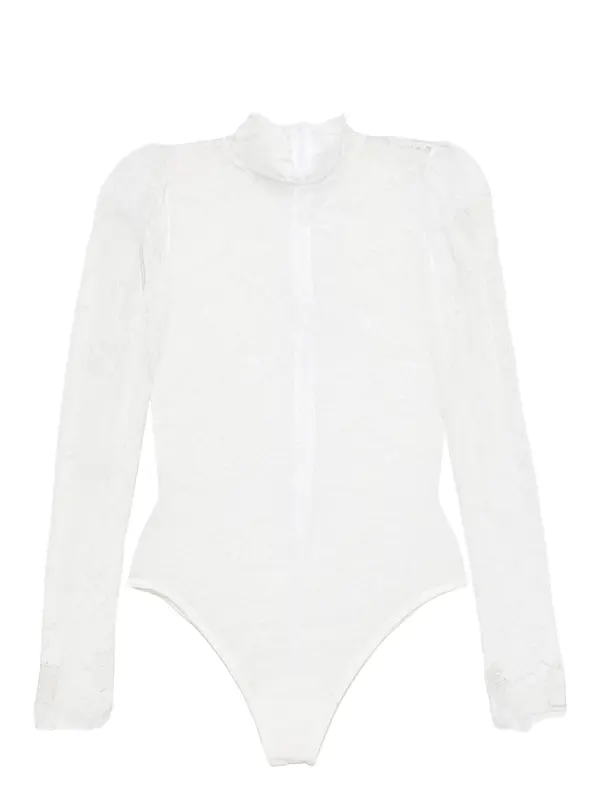 ANA RADU Chantilly Lace Bodysuit - White