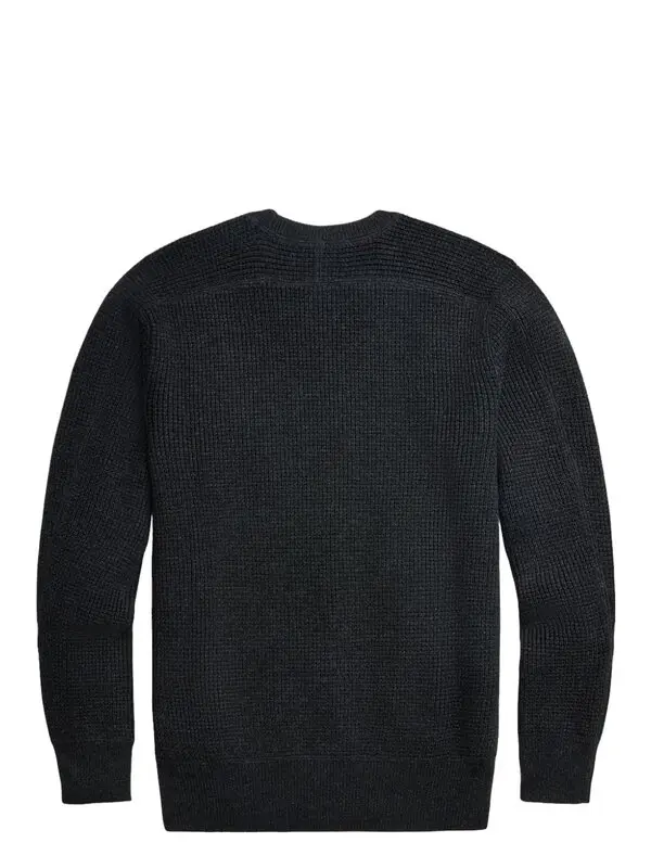 Ralph Lauren Waffle Knit Pullover - Black