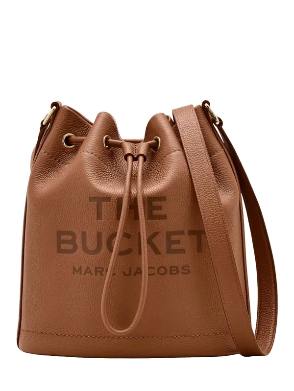 Marc Jacobs Leather Shoulder Bucket Bag - Brown