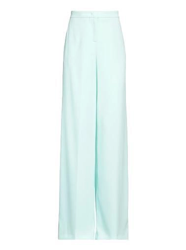 Pinko High Waisted Wide Leg Crepe Pants - Light Green