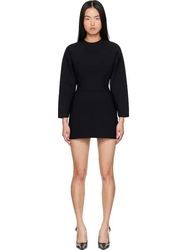 Wardrobe.NYC - Black Rosie Huntington-Whiteley Edition RHW Power Knit Minidress