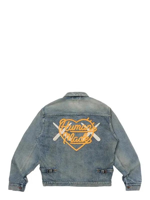 HUMAN MADE X Kaws Denim Ii Work Jacket - Indigo