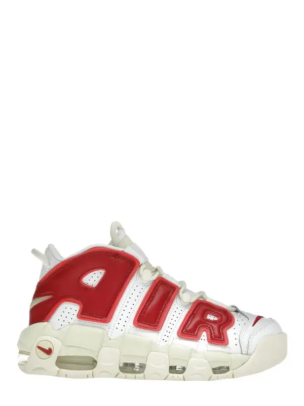 Nike Air More Uptempo Sneakers - White/university Red/sail