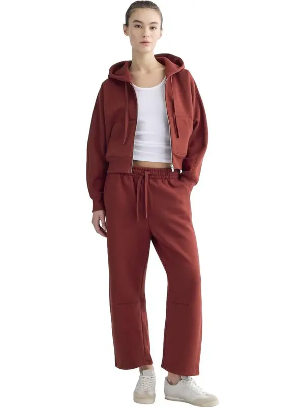 Everlane Luxe Fleece Barrel Sweatpant - Merlot