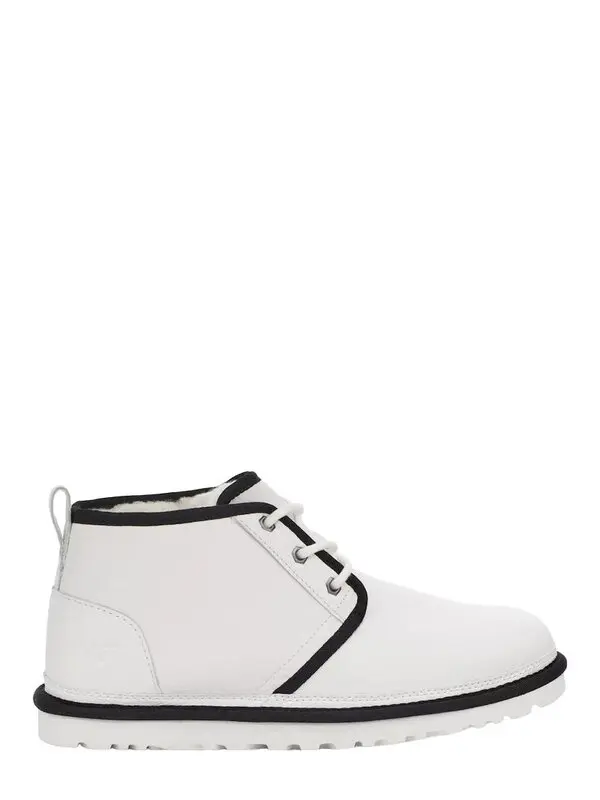 UGG Neumel Leather Boots - White/black