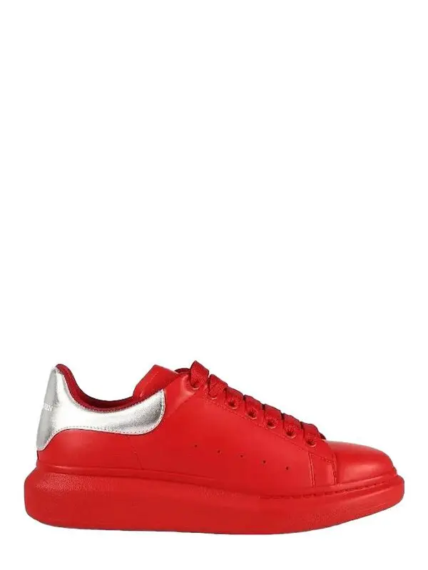 Alexander McQueen Oversized Sneakers - Welsh Red/silver