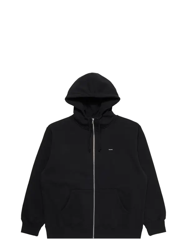Supreme Small Box Facemask Zip Up Hooded Sweatshirt - Black