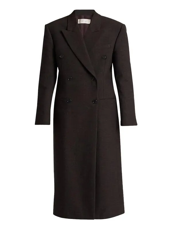 THE ROW - THE ROW Duras Long Double-Breasted Coat
