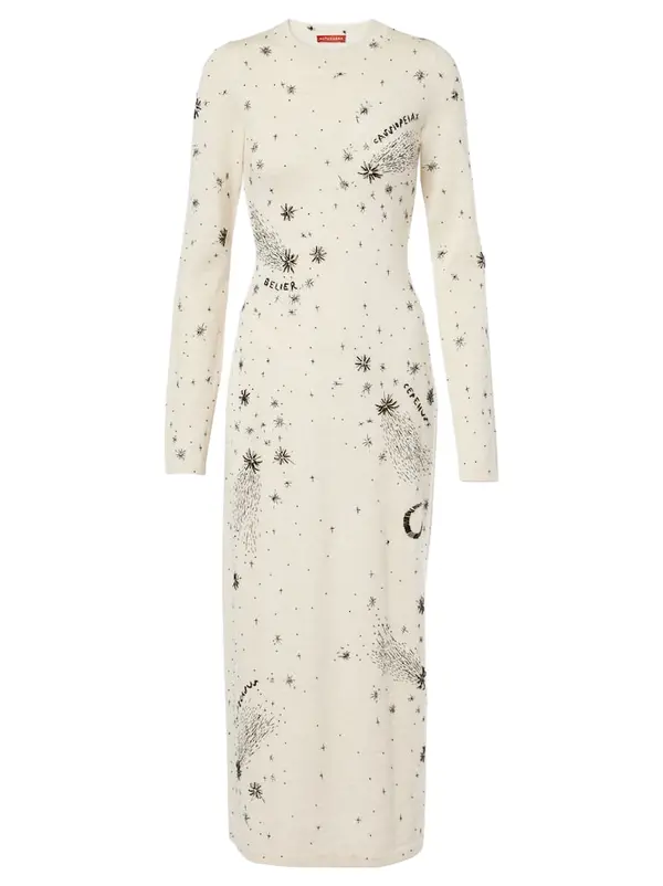 Altuzarra Ellima Printed Maxi Dress - White